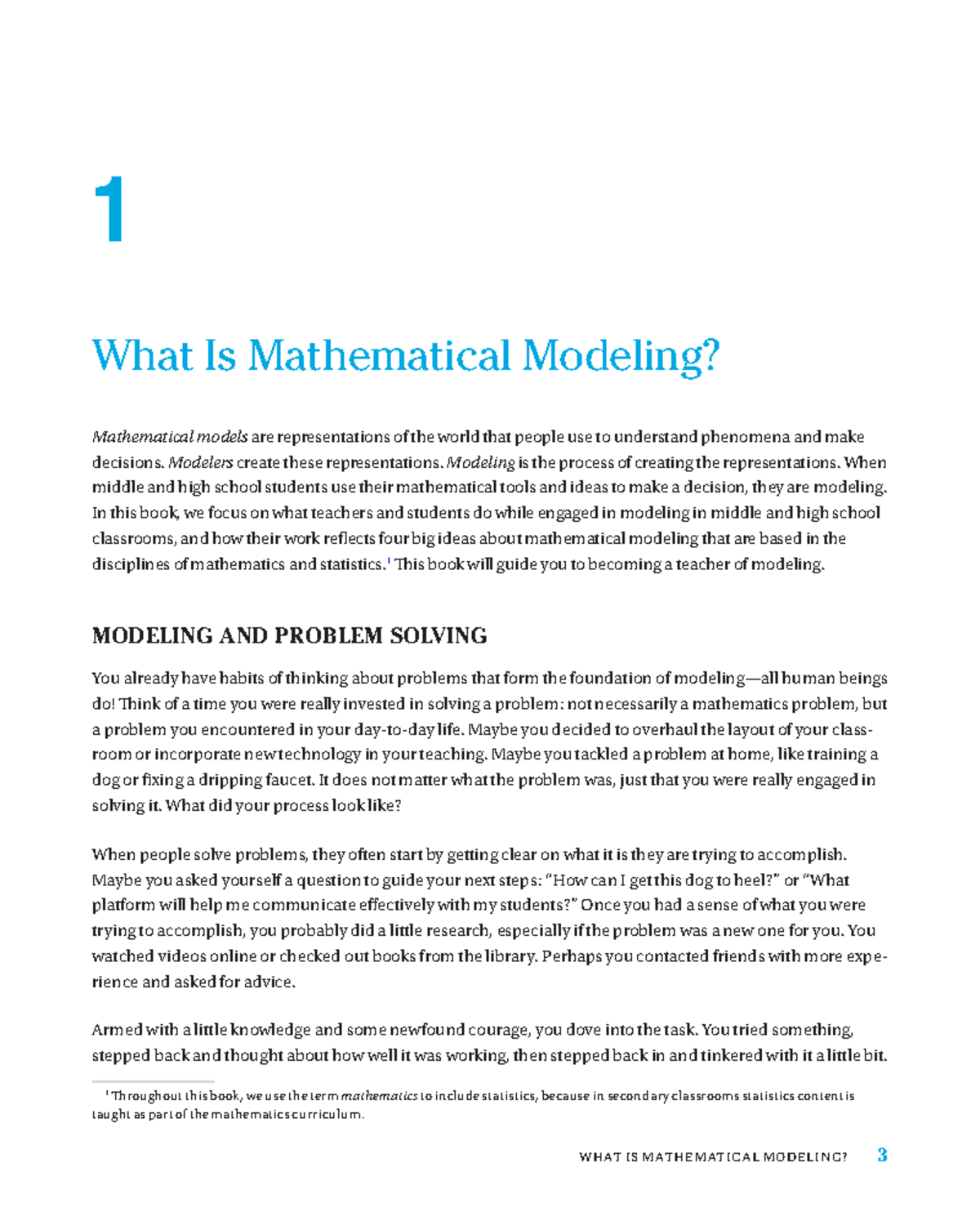 Math Modeling: Understanding and Teaching the Process in Grades 6-12 ...