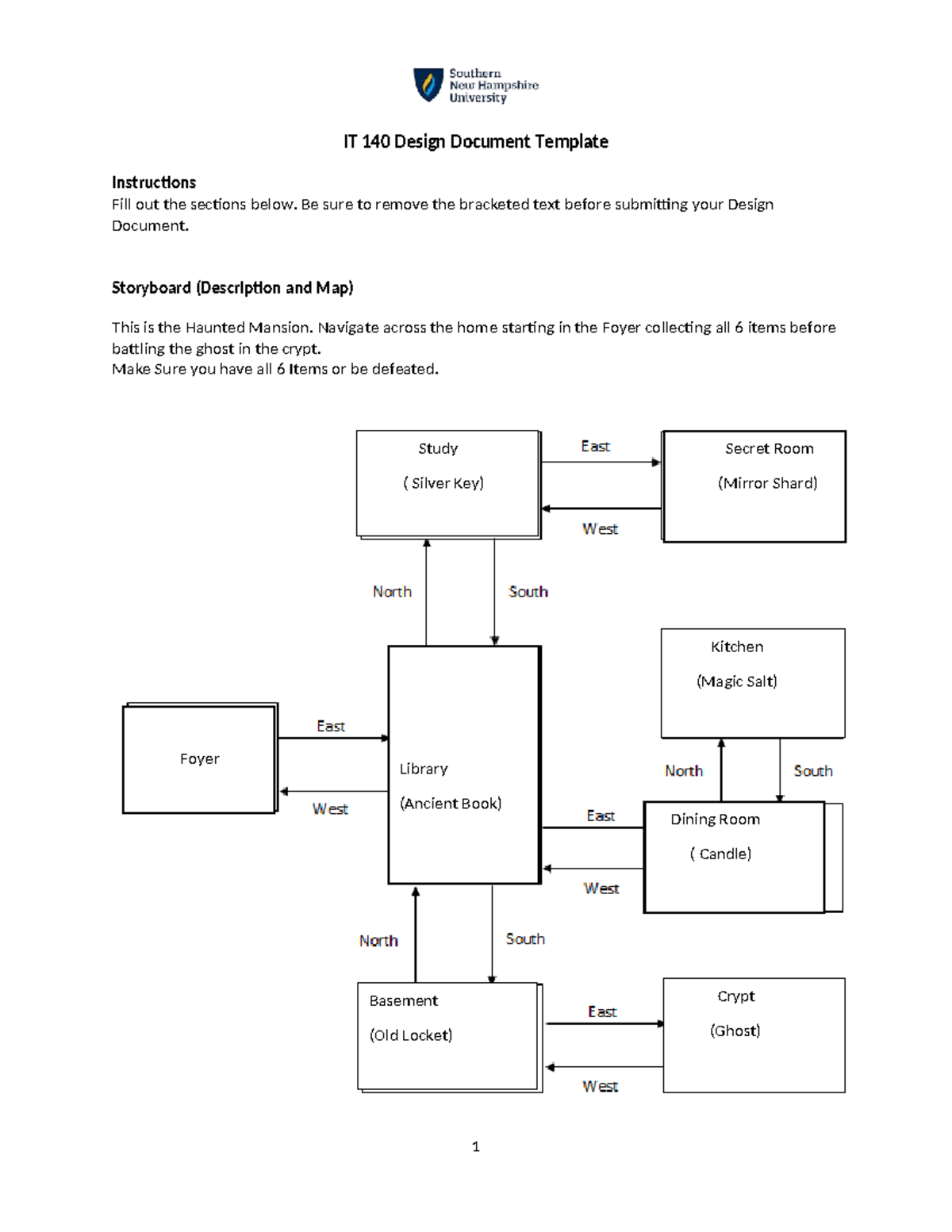 IT 140 Design Project 1 - IT 140 Design Document Template Instructions ...