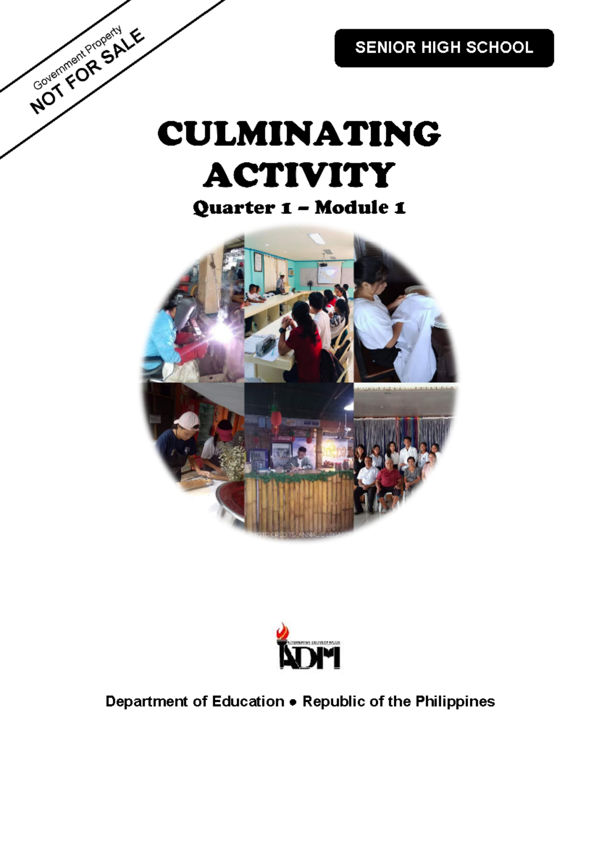 HUMSS 1: Culminating Activity for Portfolio Development Lessons - Studocu