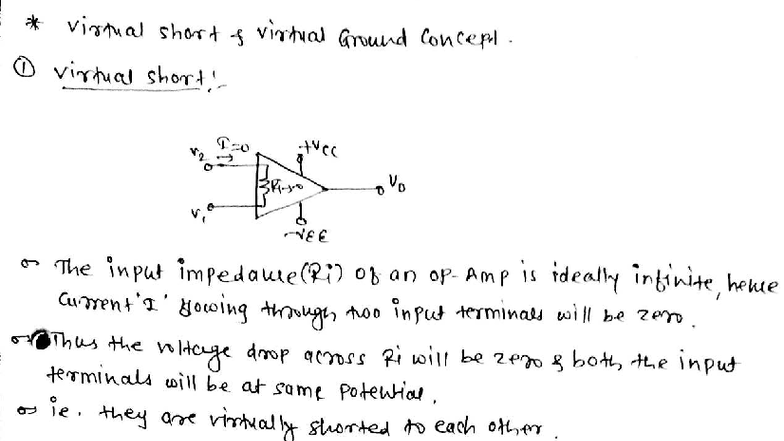 Unit 5: Virtual Ground Concept in Electronic Circuits - Studocu