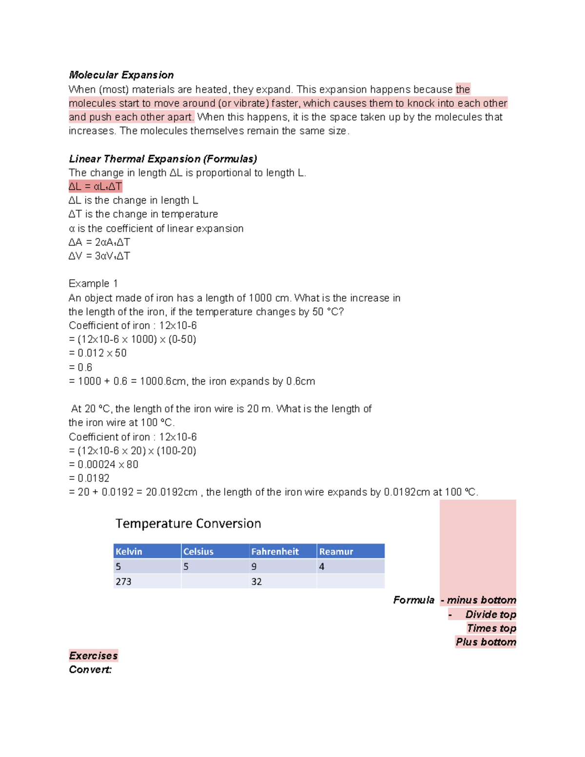 Physics 101: Thermal Expansion, Energy Sources & Environmental Impact - Studocu