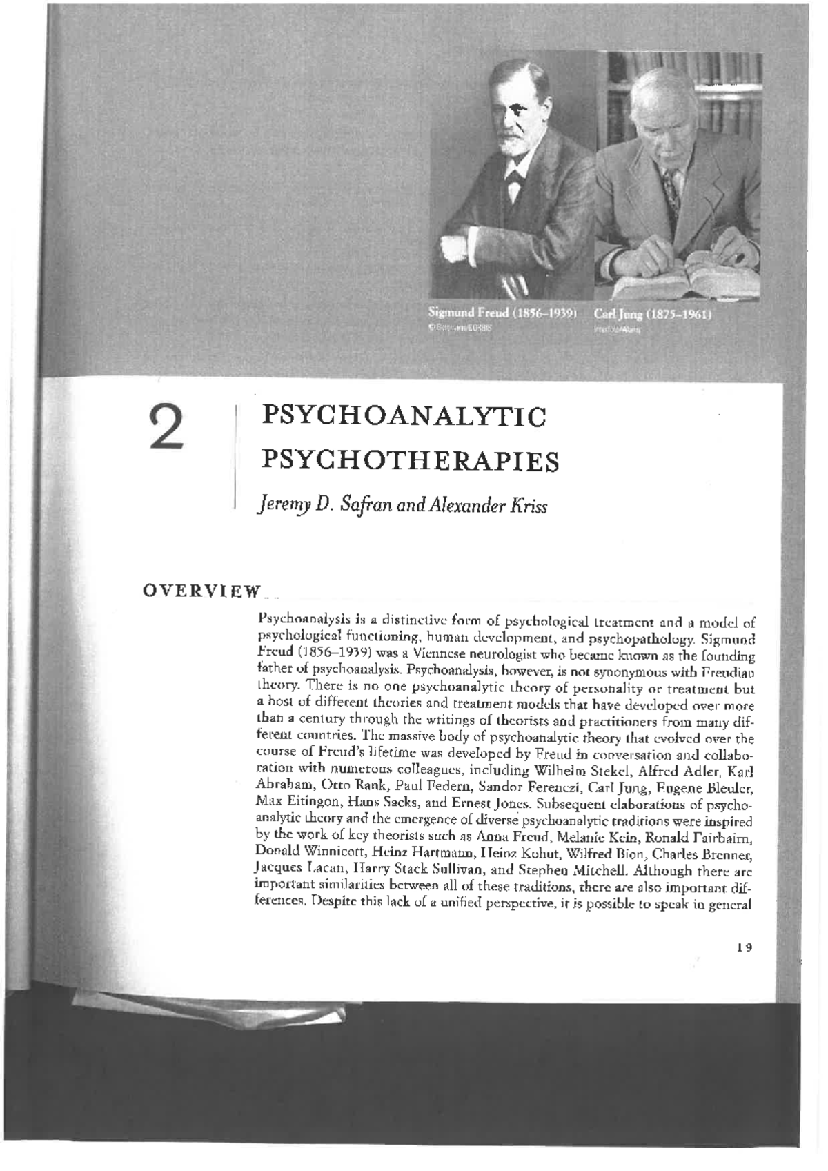 "SKM_36720080410210 Psychoanalytic Psychotherapies Overview and Key ...