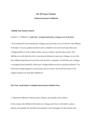 [Solved] Describe the core principles of social justice in the scenario ...