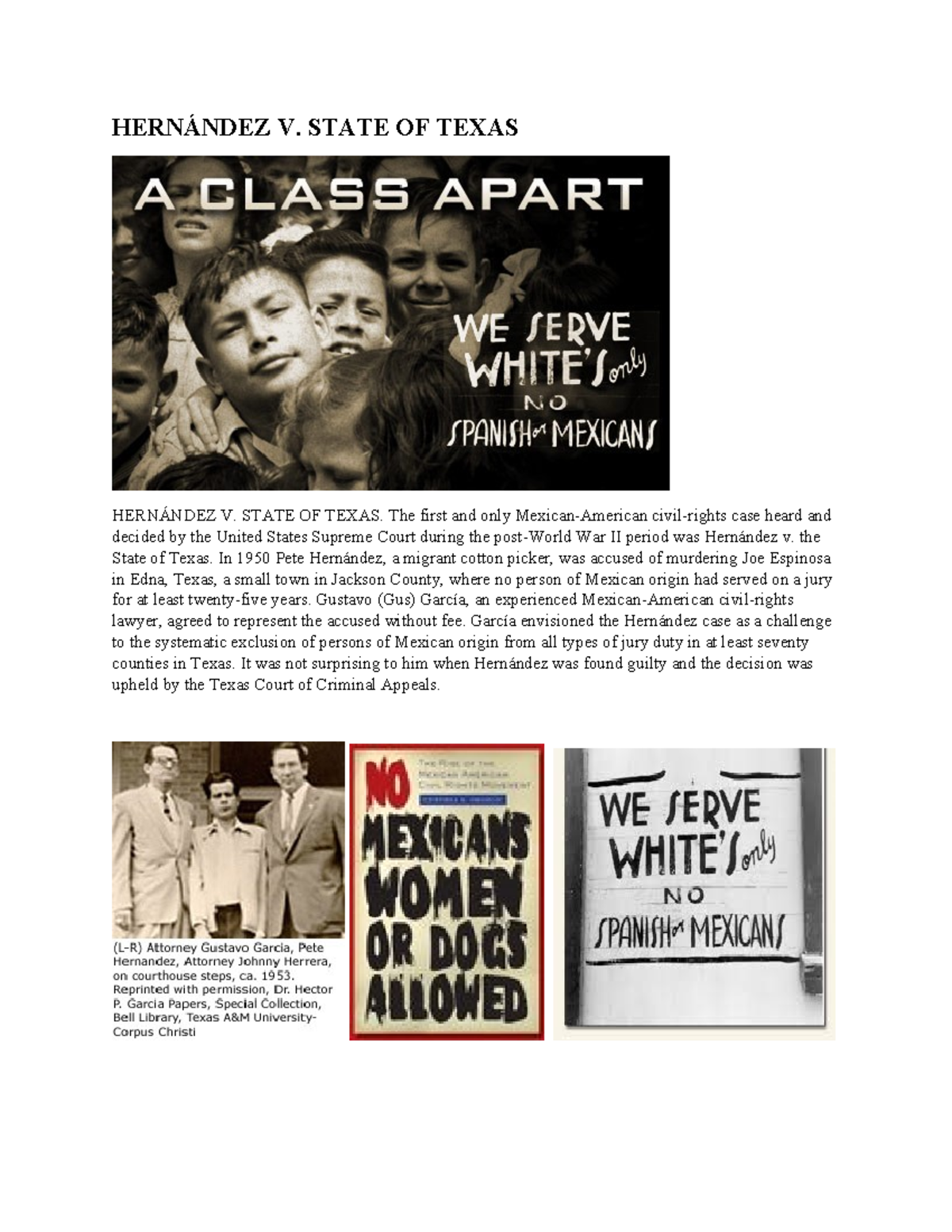 Supreme Court Cases Analysis: Hernández v. Texas & Wisconsin v. Yoder ...