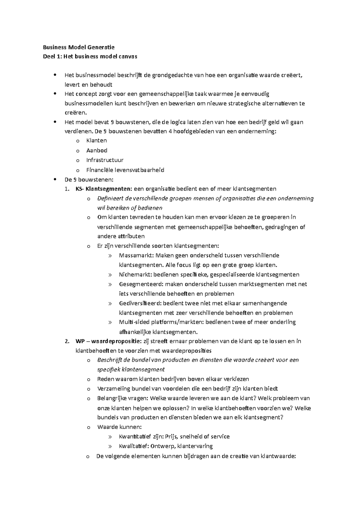 Business Model Generatie Deel 1 & 2: Waardeproposities en Patronen ...