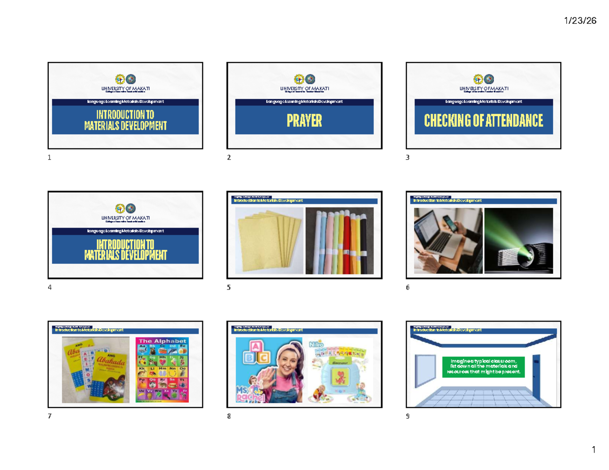 Language Learning Materials Development: Understanding the Self in ...
