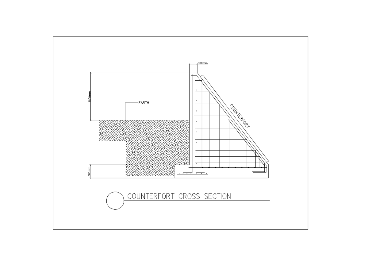 Counterfort Cross Section - English Jhs - EARTH COUNTERFORT CROSS ...