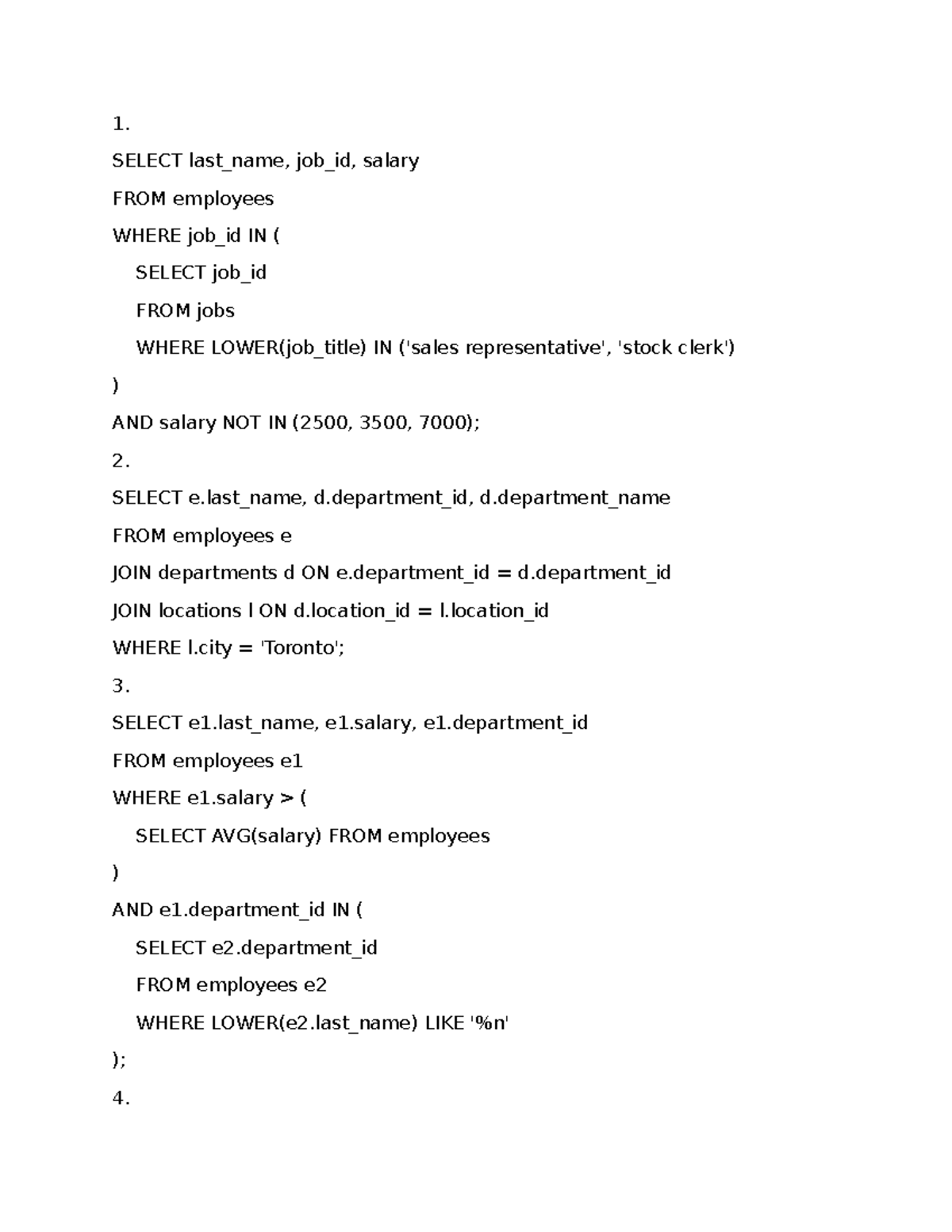 SQL Queries and Triggers for Employee Management - CS101 Final Exam - Studocu