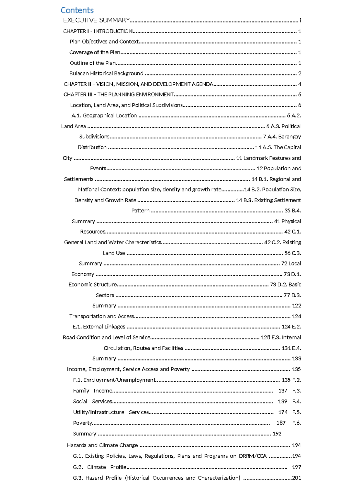 PDPFP 2010-2030: Comprehensive Development Plan for Bulacan - Studocu
