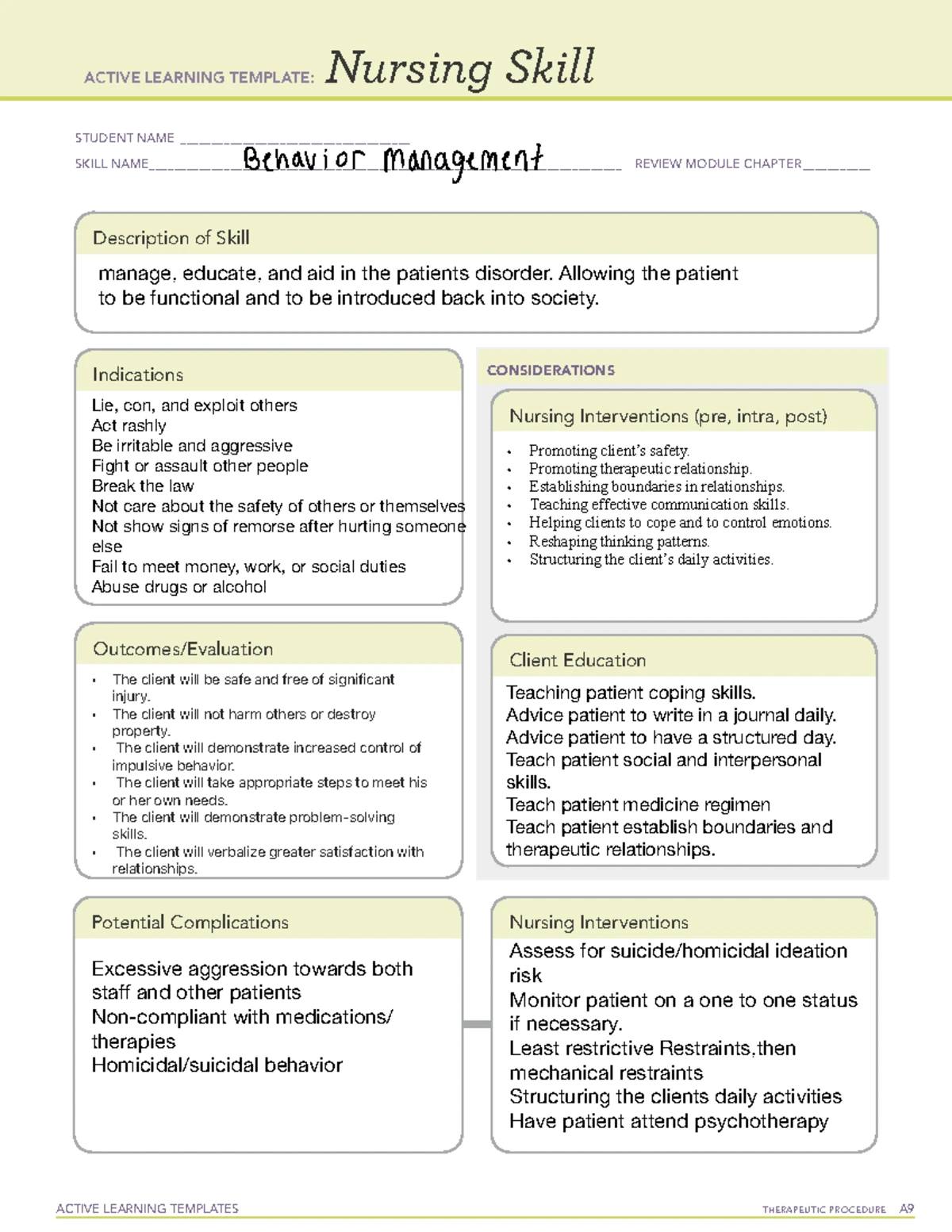 ATI Substance Abuse System Disorder: Active Learning Template - Studocu