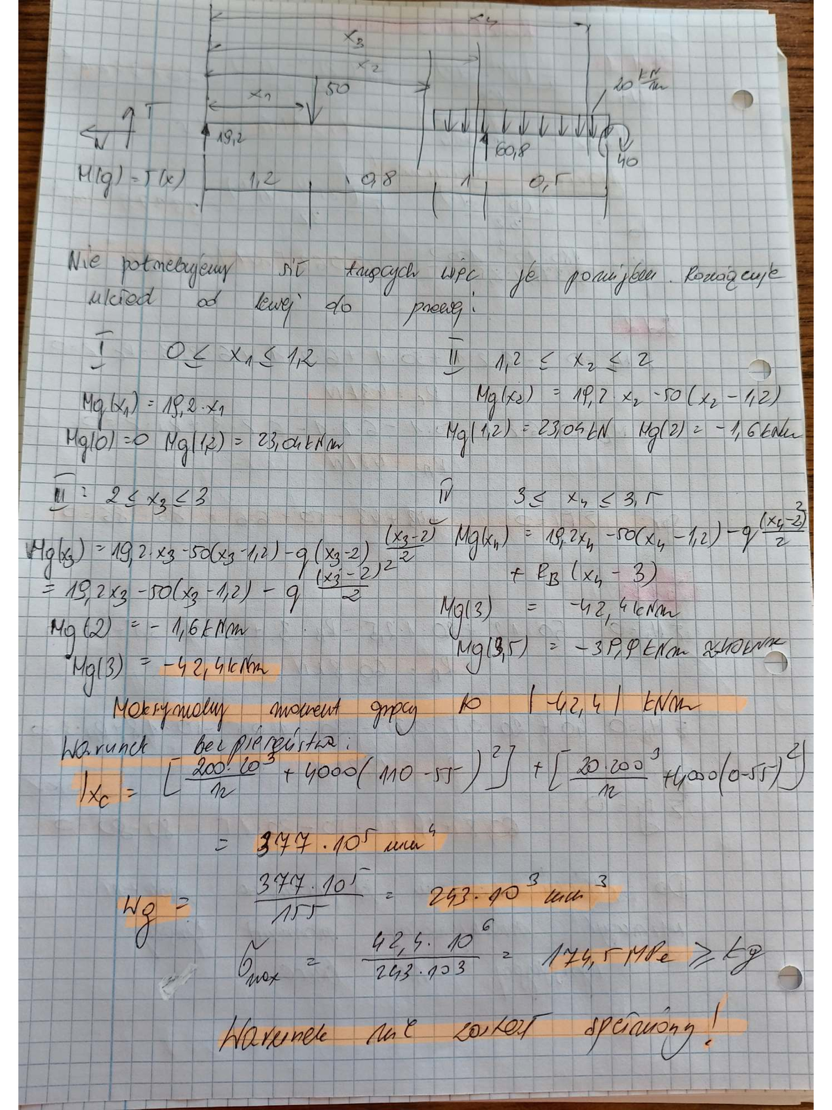 Analysis of 1an X2 20 KN Xn 50 T 19,2 60,8 V 40 Mig - ENG - Studocu