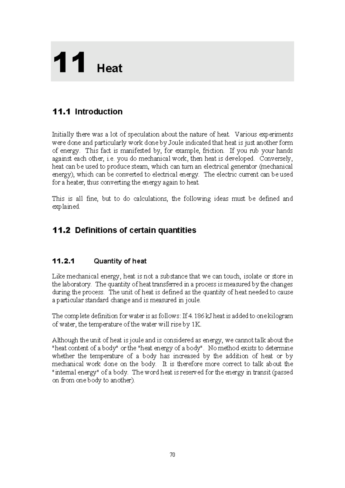 Chapter 11: Understanding Heat and Its Properties - Studocu