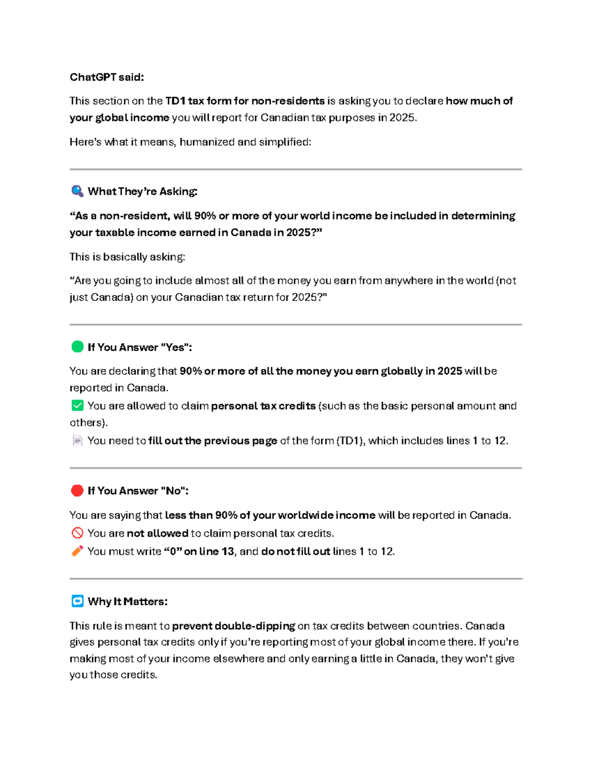 Understanding the TD1 Tax Form for Global Income Reporting in 2025 ...