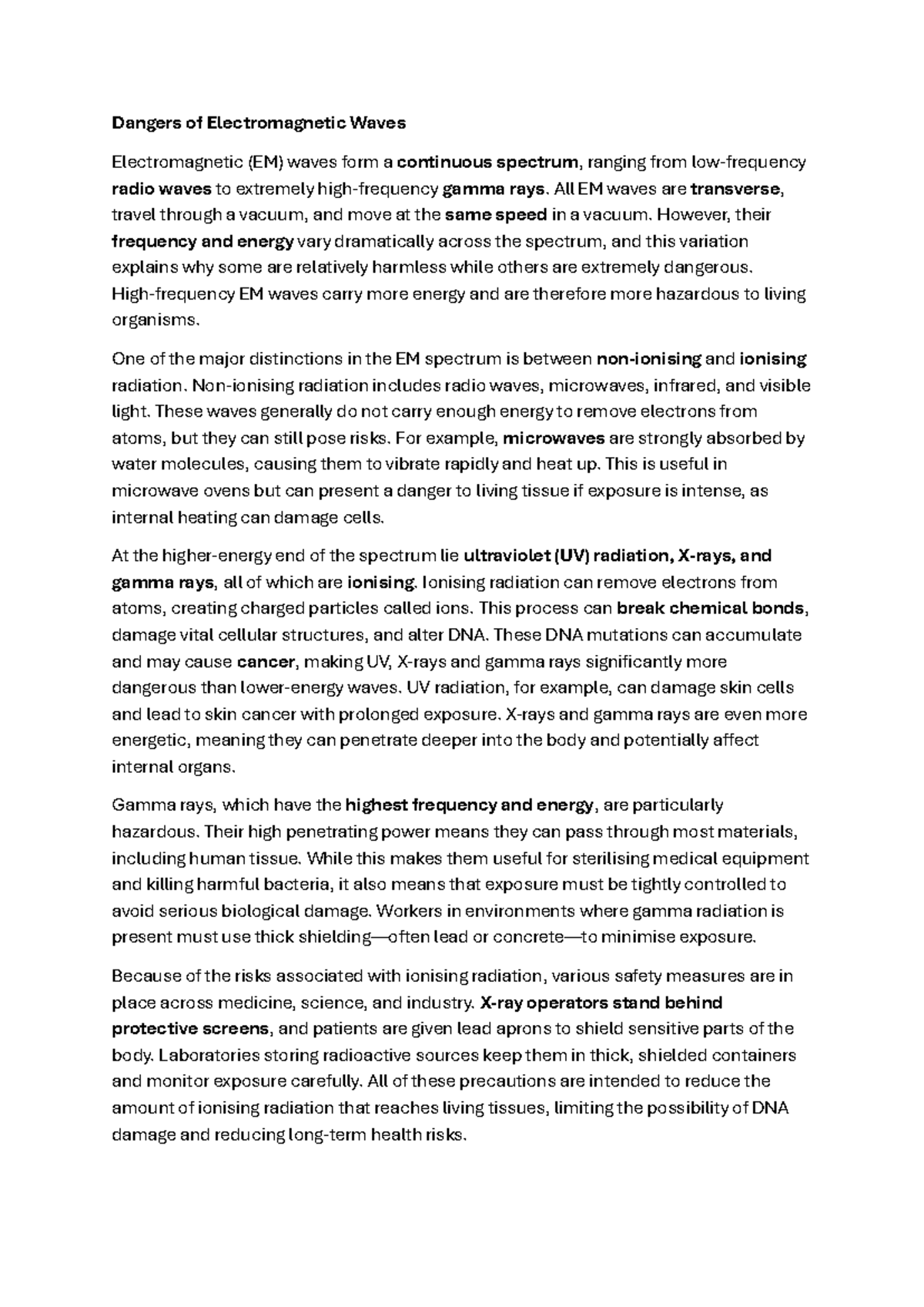 Dangers of Electromagnetic Waves: Understanding EM Radiation Risks ...