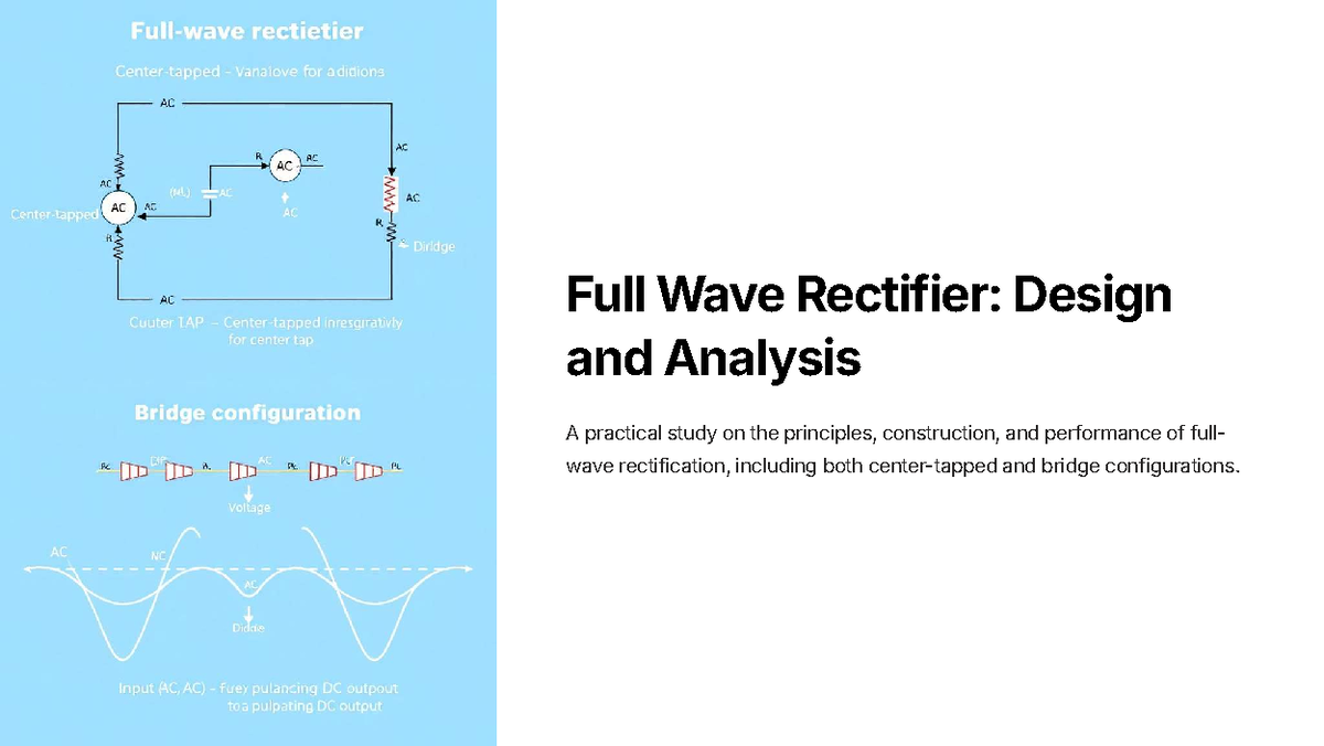 Full Wave Rectifier Design & Analysis: A Practical Study (CBSE Class ...