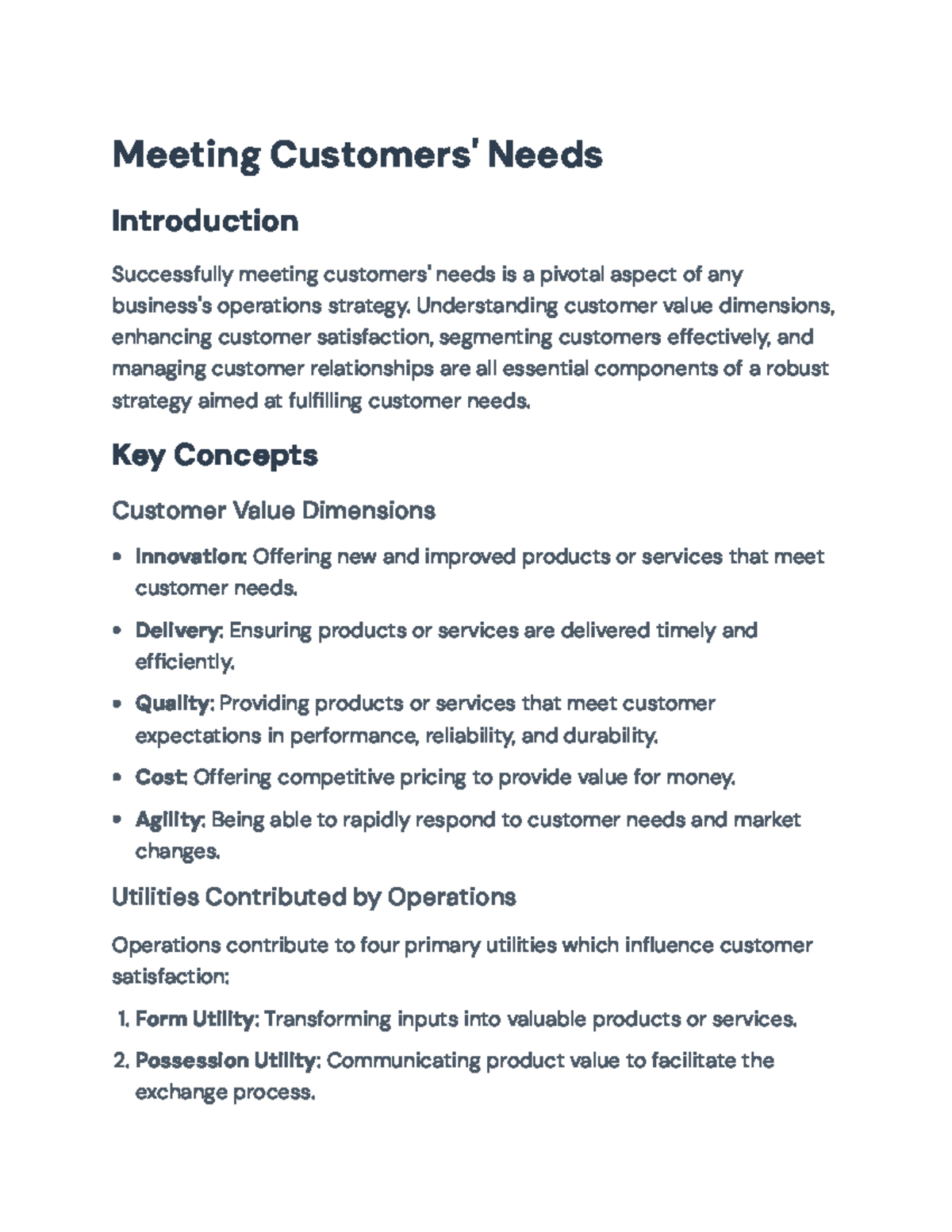 Understanding Customer Needs: A Comprehensive Strategy Overview ...