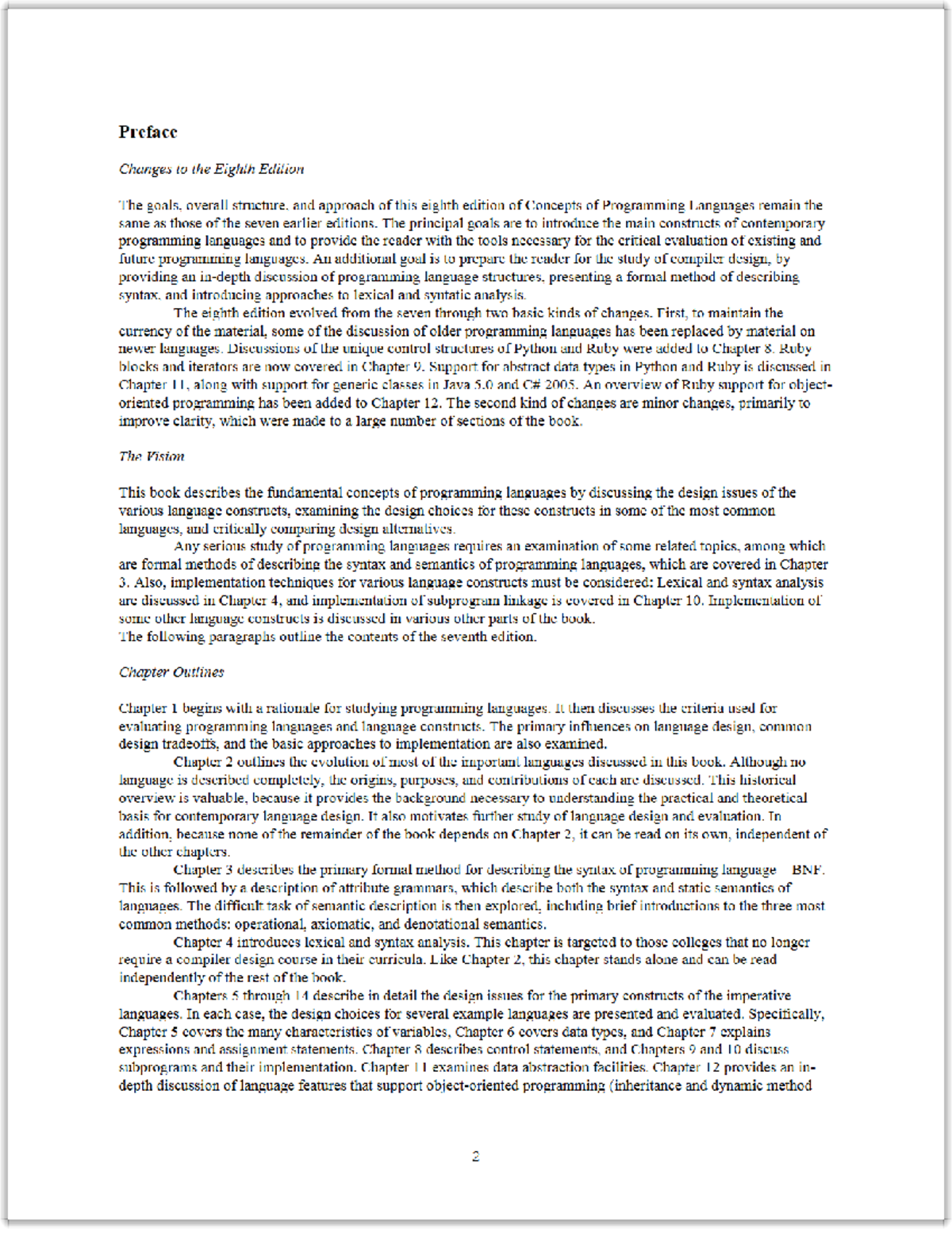 Programming Languages Concepts (Course Code: PL101) Solutions Manual ...