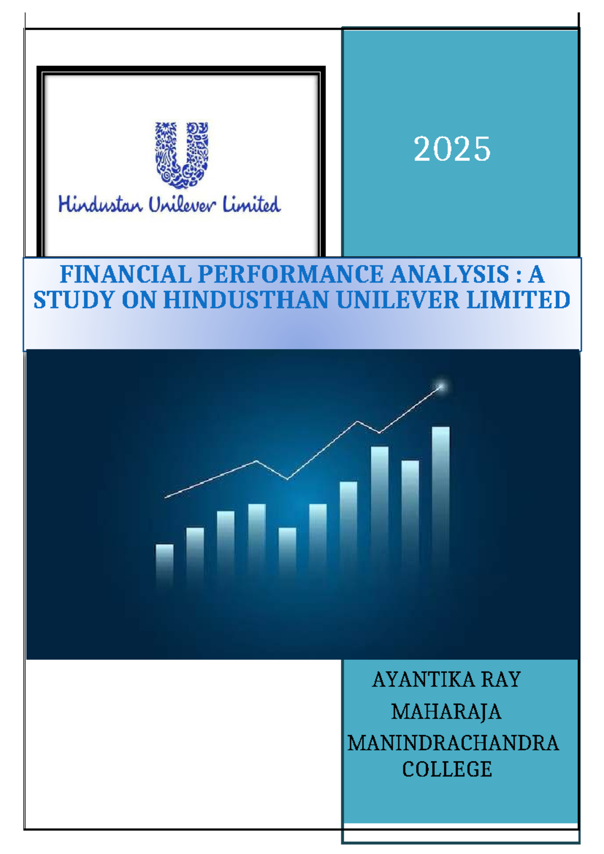B.COM. Honours Project Report: Financial Performance Analysis of HUL ...