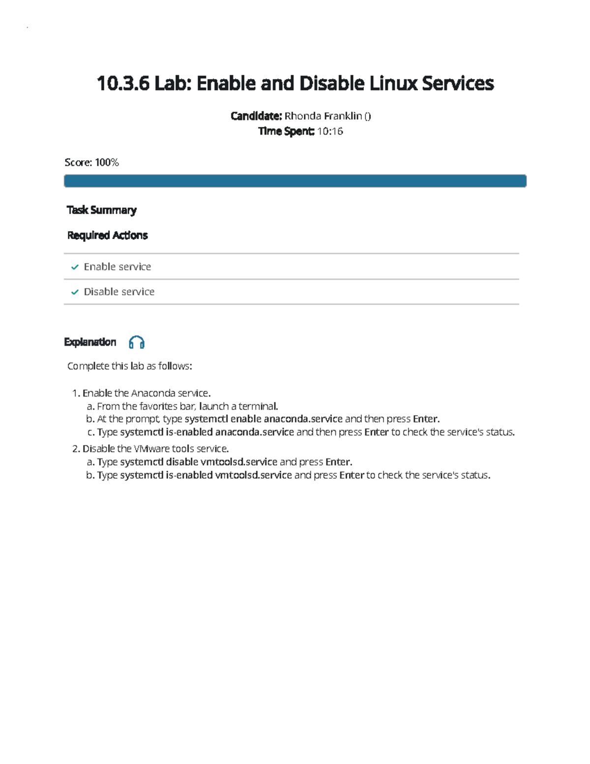 10.3.6 lab - Work through step by step - 10.3 Lab: Enable and Disable ...