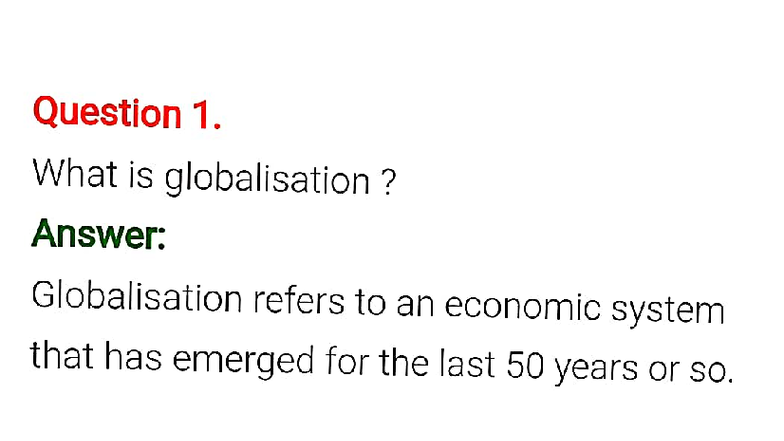 Globalisation and Its Historical Context: Key Questions and Answers ...