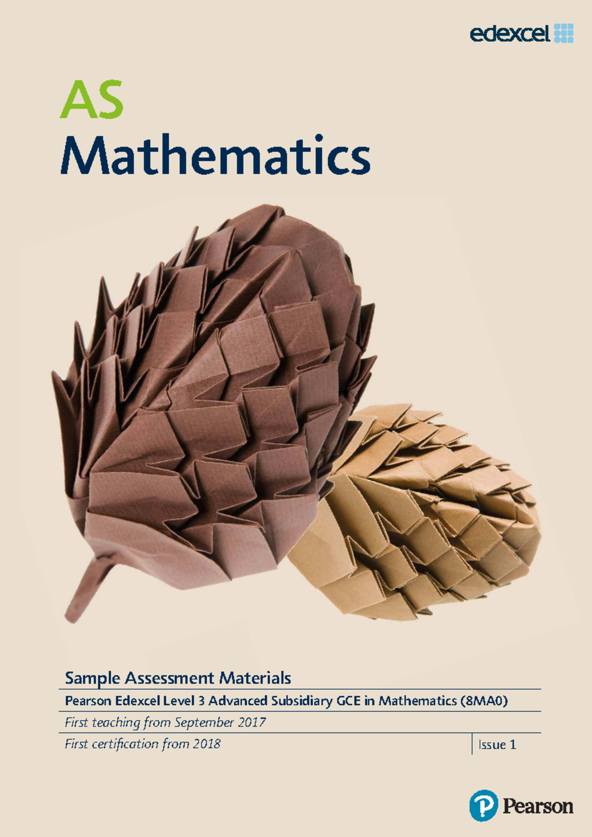 AS Mathematics (8MA0) Sample Assessment Materials for New Spec - Studocu
