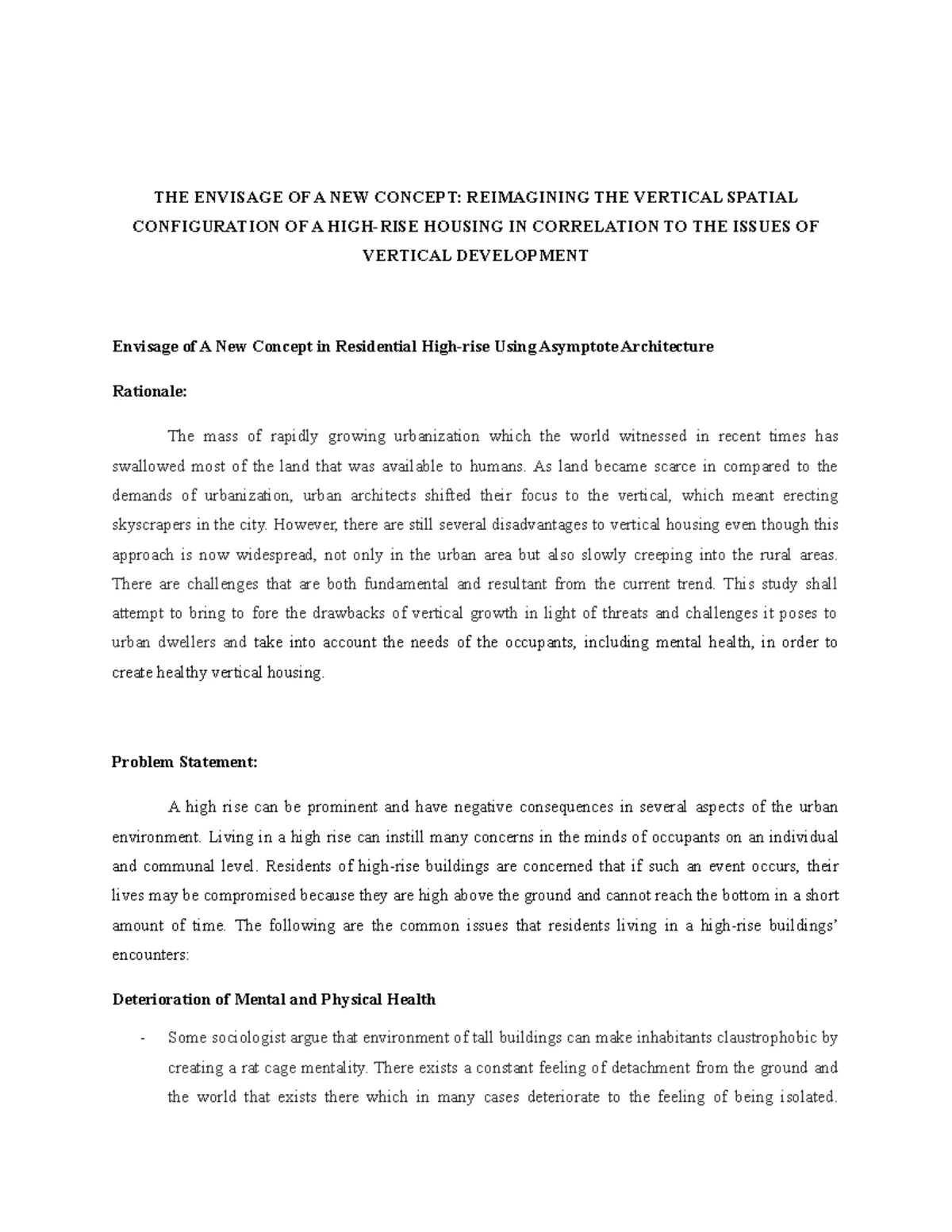 Architectural Thesis Chap 1 2 - Chapter 1 Introduction Philippines, one ...