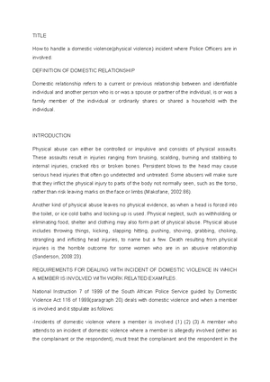 [Solved] Outline the Code of Conduct of the South African Police ...