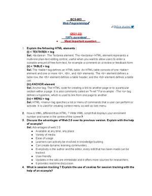 Bcsp-064 project guidelines - BCSP- BACHELOR OF COMPUTER APPLICATIONS ...