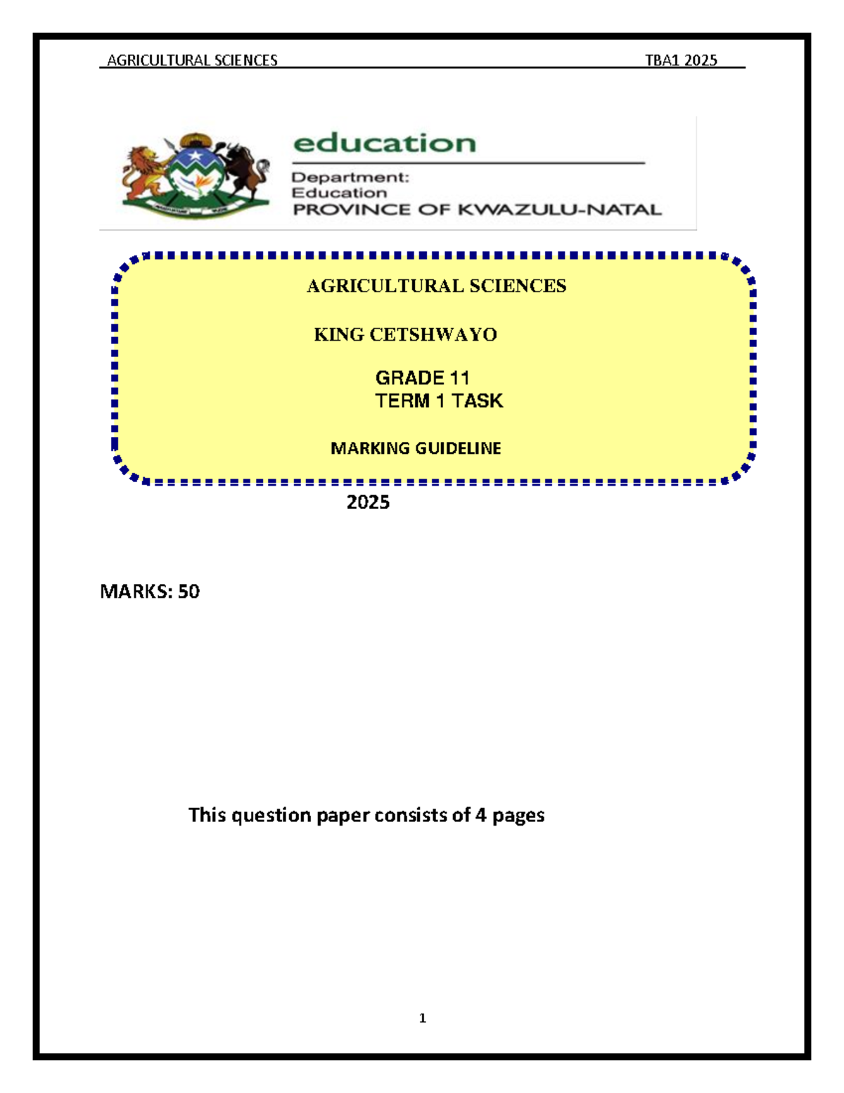 Grade 11 TBA MEMO 052842 - NATIONAL SENIOR CERTIFICATE GRADE 11 2025 ...
