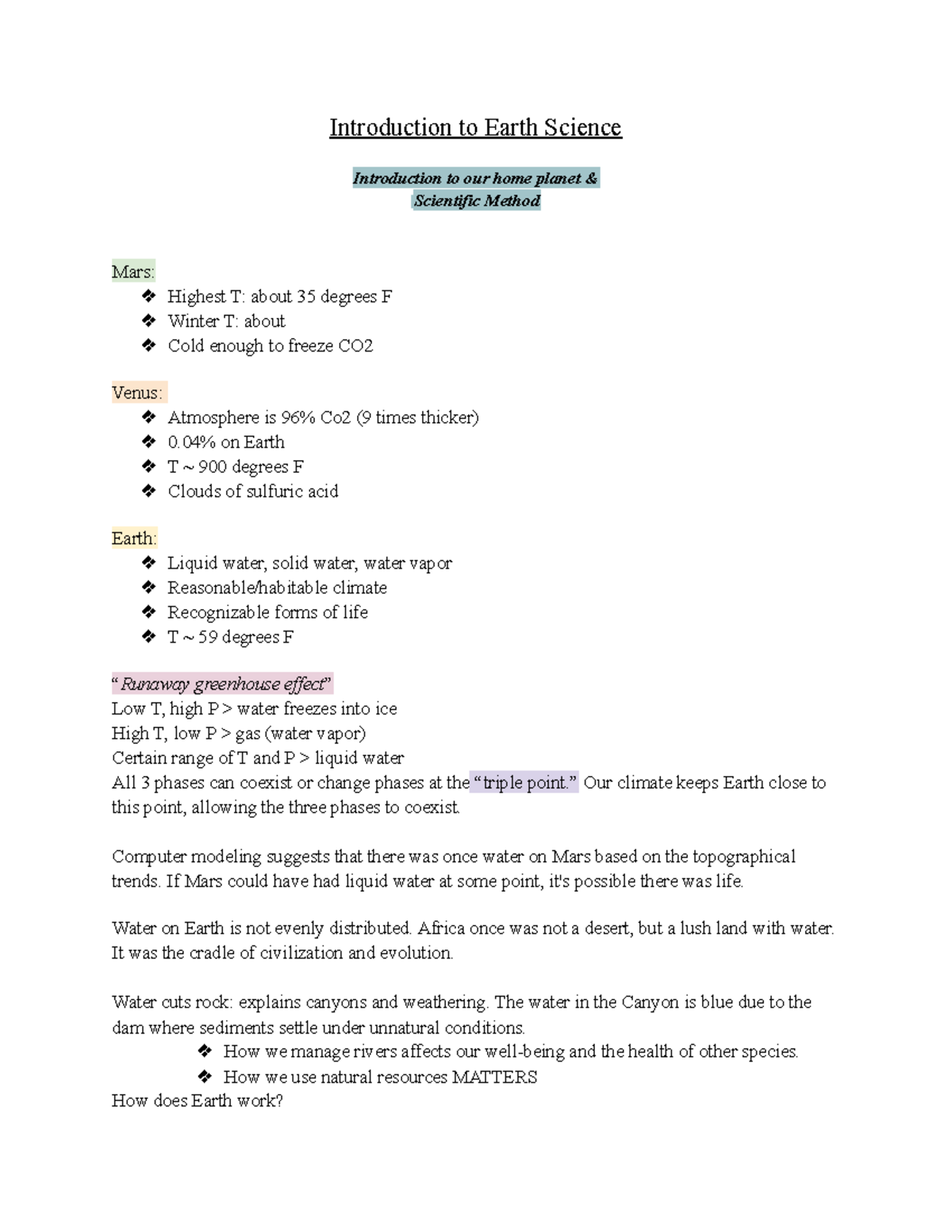 Earth Science Fundamentals: Overview of Earth, Climate, and Geology ...