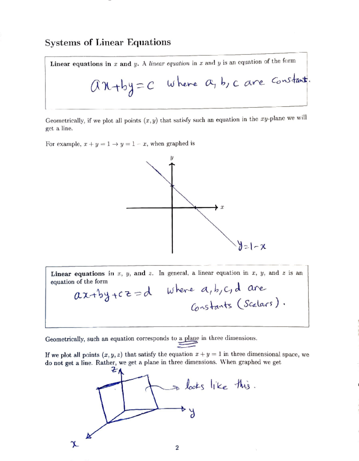 Annotated Notes - Weeks 1-3 - MATH1025D - Fall 2025 - Studocu