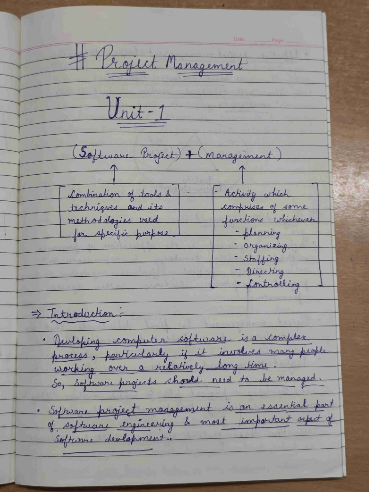 UNIT-1[PM] - Project Management Lecture Notes on Software Development ...