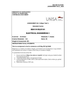 N6 Electrotechnics Course Syllabus (Subject Code: 8080086) - Studocu