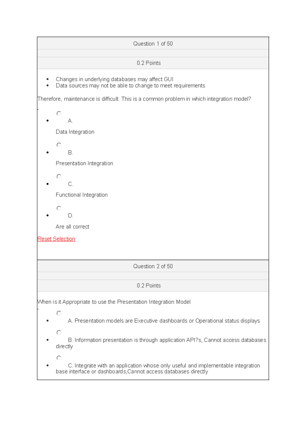 CIS 101 - Quiz on System Integration Concepts and Challenges - Studocu