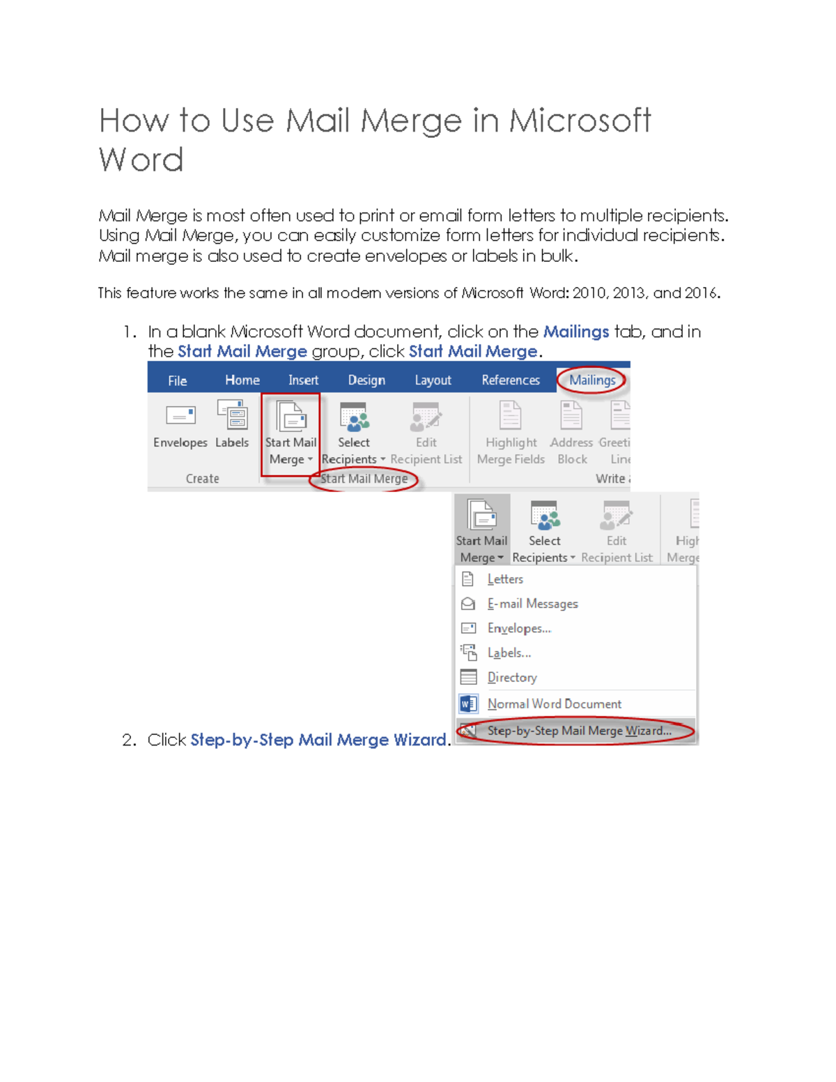How to Use Mail Merge in Microsoft Word - How to Use Mail Merge in ...
