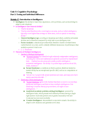 AP Psychology Unit 7, Part 1 Outline - Unit 7: Motivation, Emotion, and ...