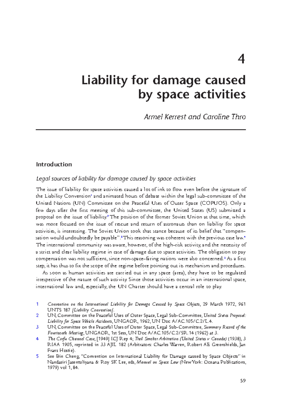 [ Liability Convention] Routledge Handbook of Space Law by Ram S. Jakhu ...