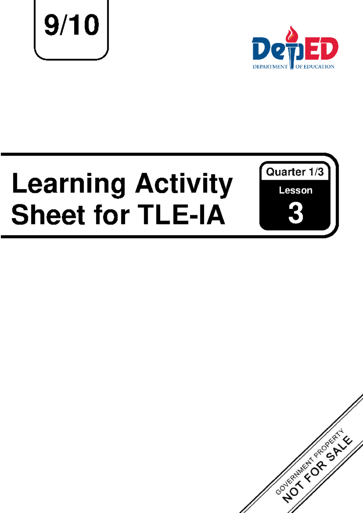 Q1-Q3 LAS TLE-IA-SMAW Lesson 3: AWS Codes & Standards - Studocu