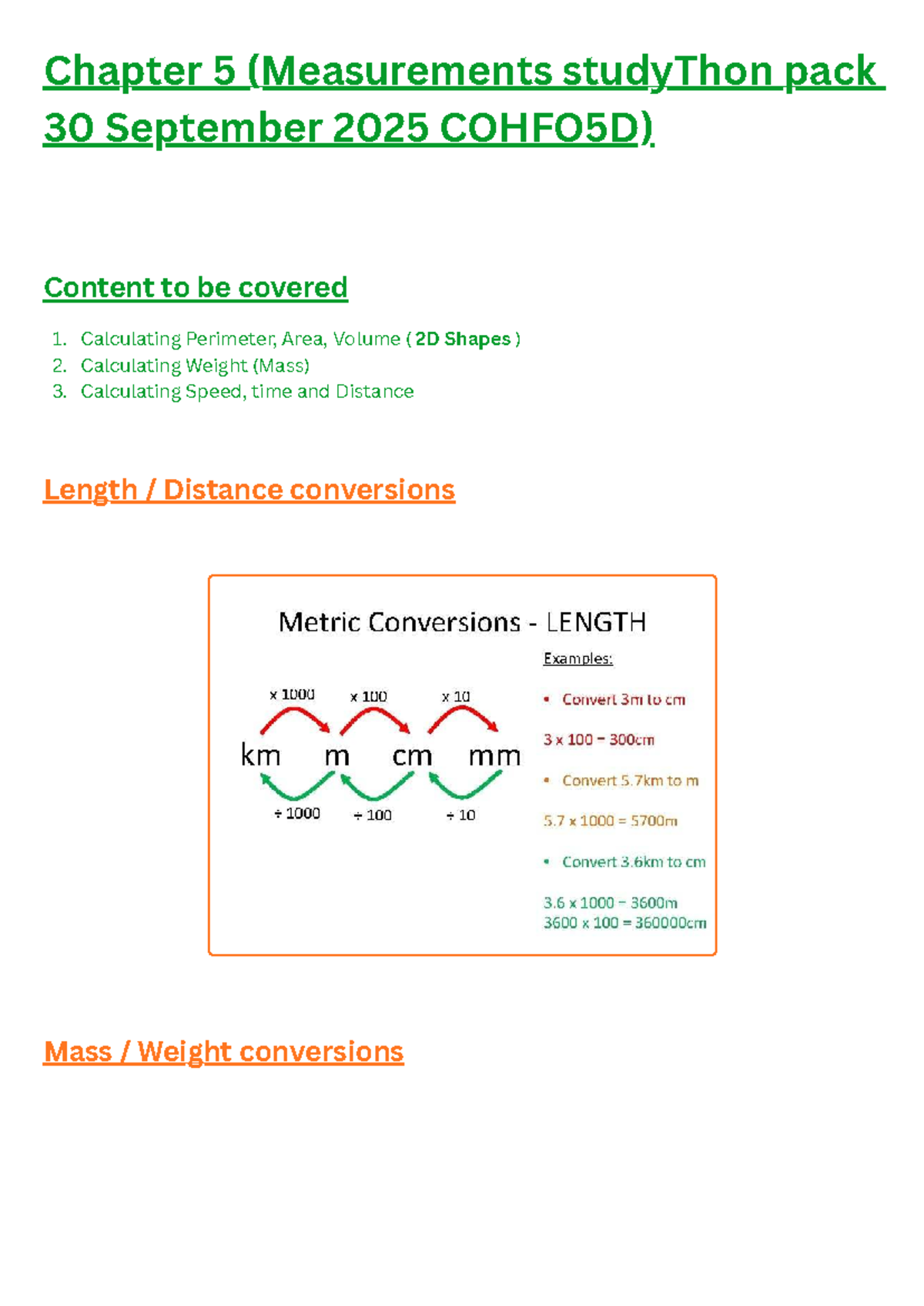 Chapter 5 (Measurements study Thon pack 30 September 2025 Cohfo 5D ...