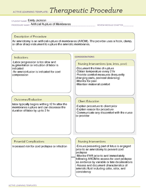 Epidural Anesthesia - Active learning template - ACTIVE LEARNING ...