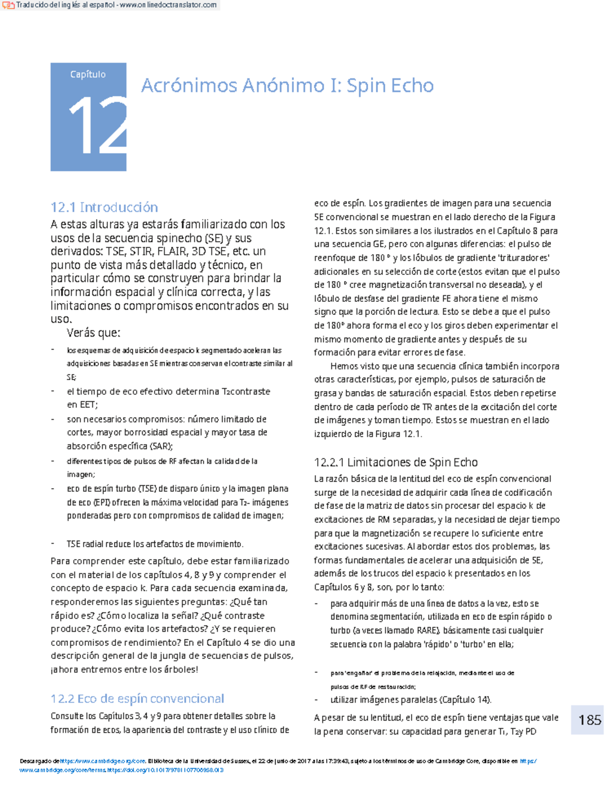 Acronyms anonymous i spin echo - Capítulo 12 Acrónimos Anónimo I: Spin ...