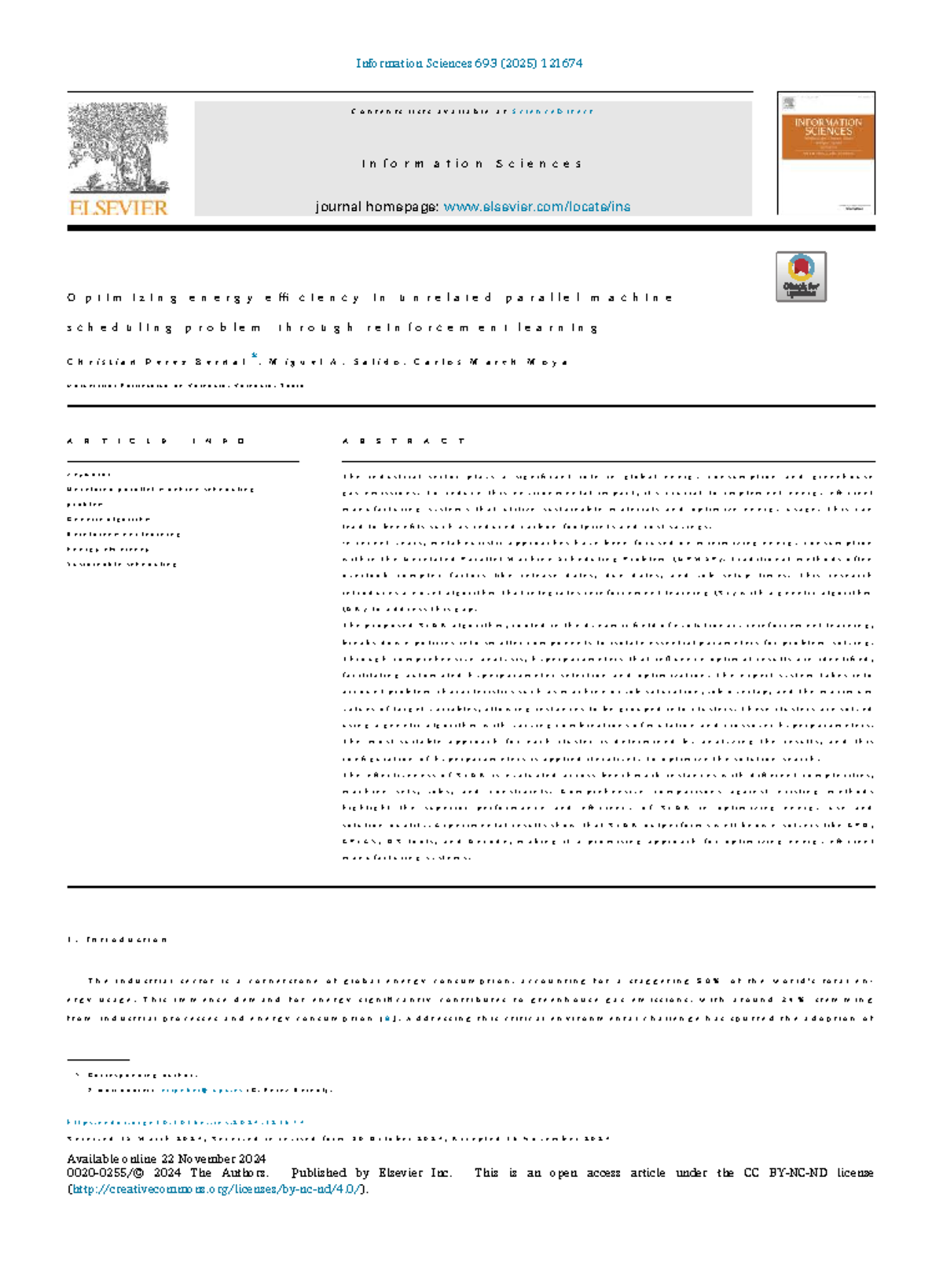 Optimizing Energy Efficiency in Unrelated Parallel Machine Scheduling (IS 693) - Studocu