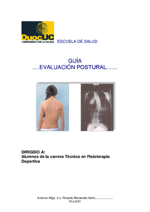 GUIA DE Evaluacion Postural - EVALUACION POSTURAL CON PLOMADA La línea ...