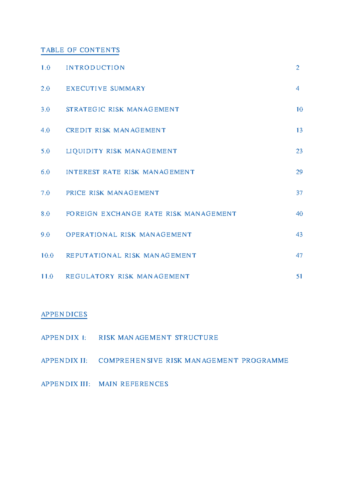 Risk Management Guidelines: Comprehensive Framework for Financial ...