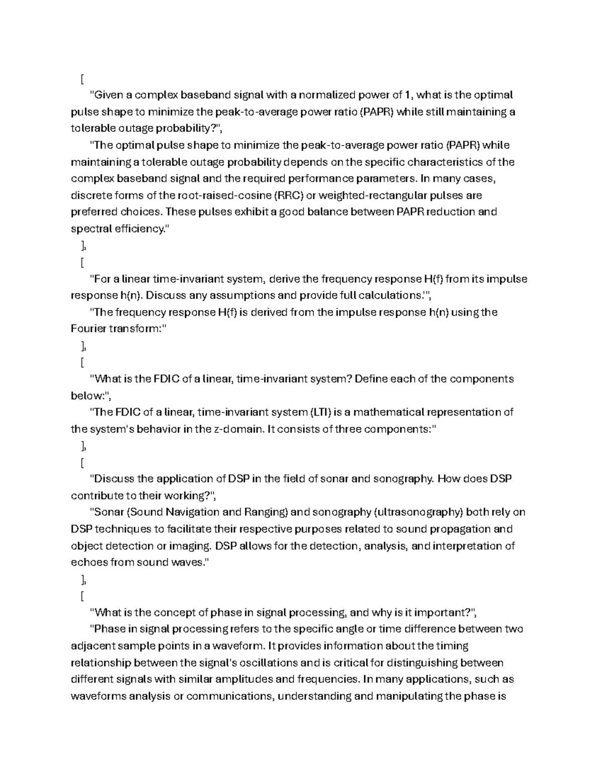 Optimal Pulse Shape for Minimizing PAPR in Complex Baseband Signals ...