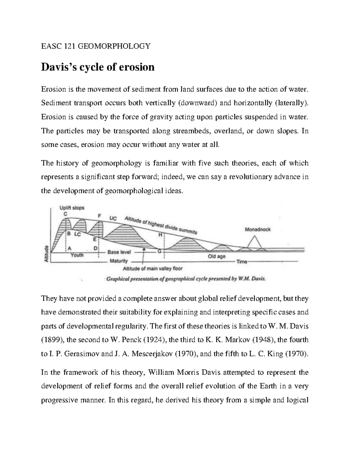Landforms formed by faulting and folds - EASC 121 Geomorphology ...