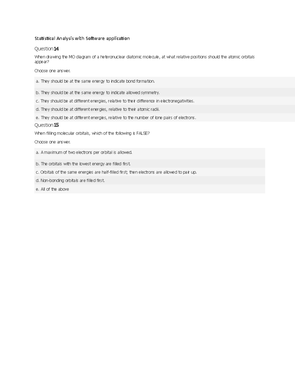 Statistical Analysis with Software application 7 - Statistical Analysis with Software ...