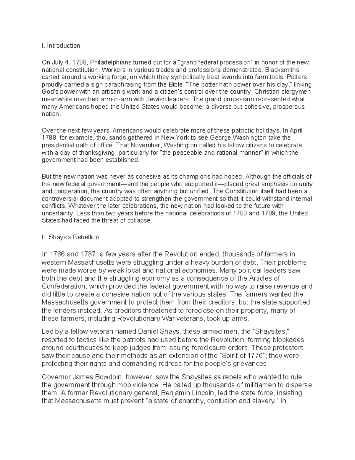 The Constitutional Convention: Debates, Compromises, and Ratification ...