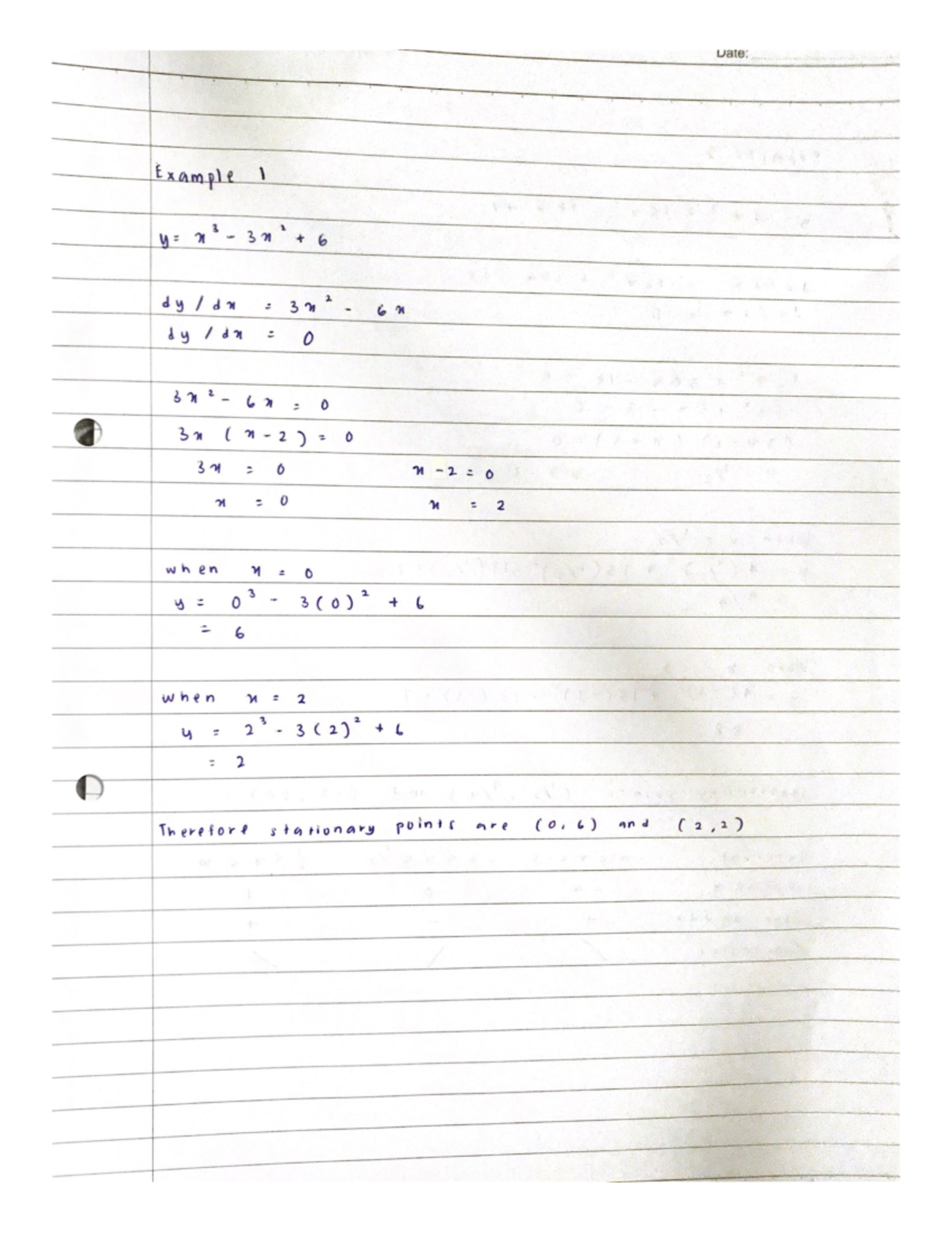 Coordination - Am025 - Mathematics - Date: Example n 3 n t 6 3 n 2 6 n ...