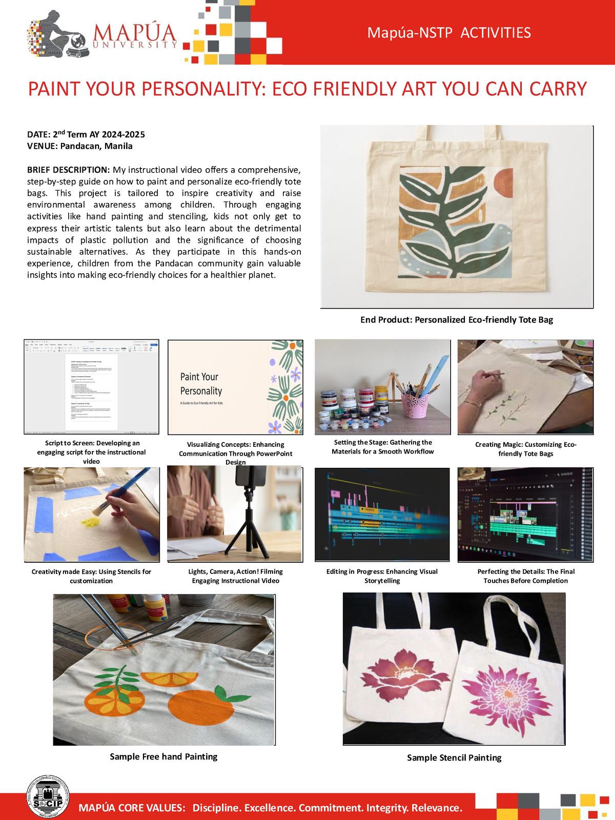 Mapúa NSTP Project Proposal: Eco-Friendly Tote Bag Creation - Studocu